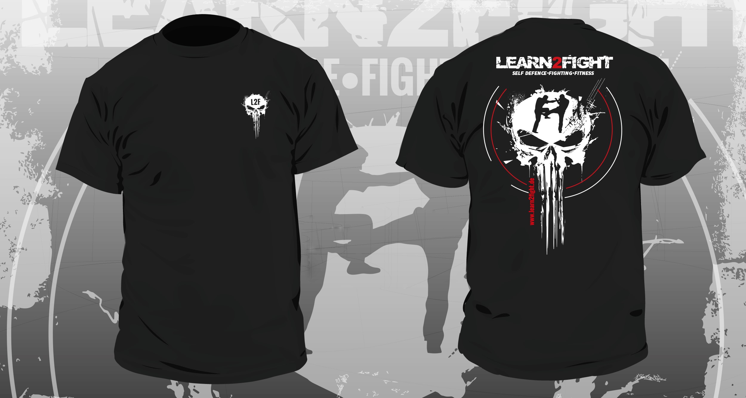 L2F T-Shirt Clubshirt Skull | Learn2Fight Shop